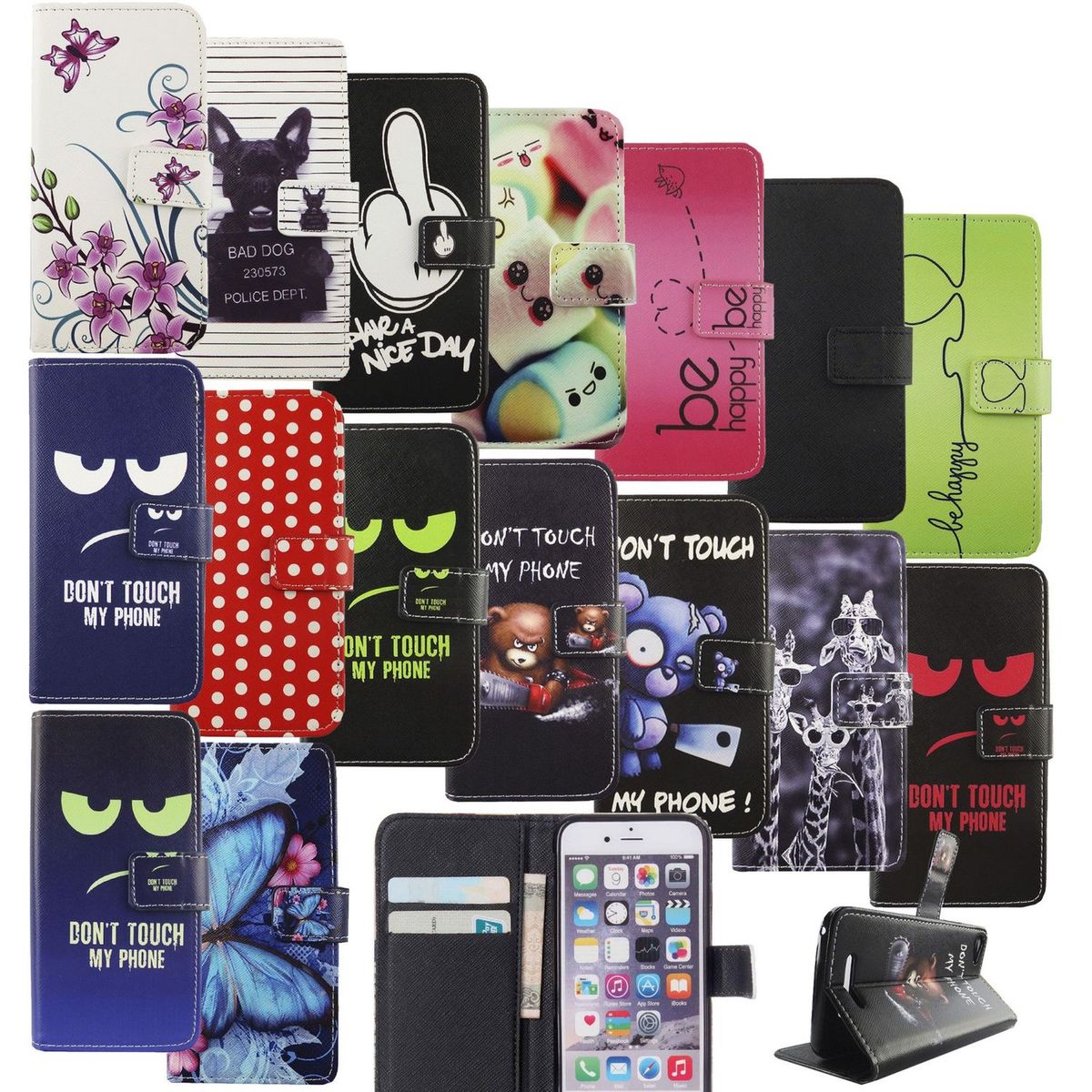 Apple iPhone 13 Pro Max Tasche Handy Hülle Schutz-Cover Flip-Case mit ...